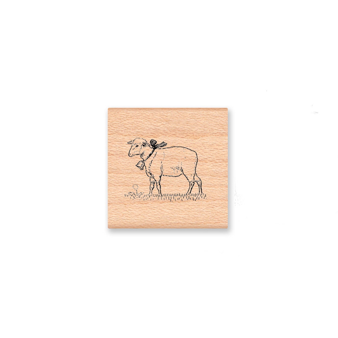 Vintage Sheep Rubber Stamp~lamb With Bell~nursery Rhyme~baby~ewe~farm ...