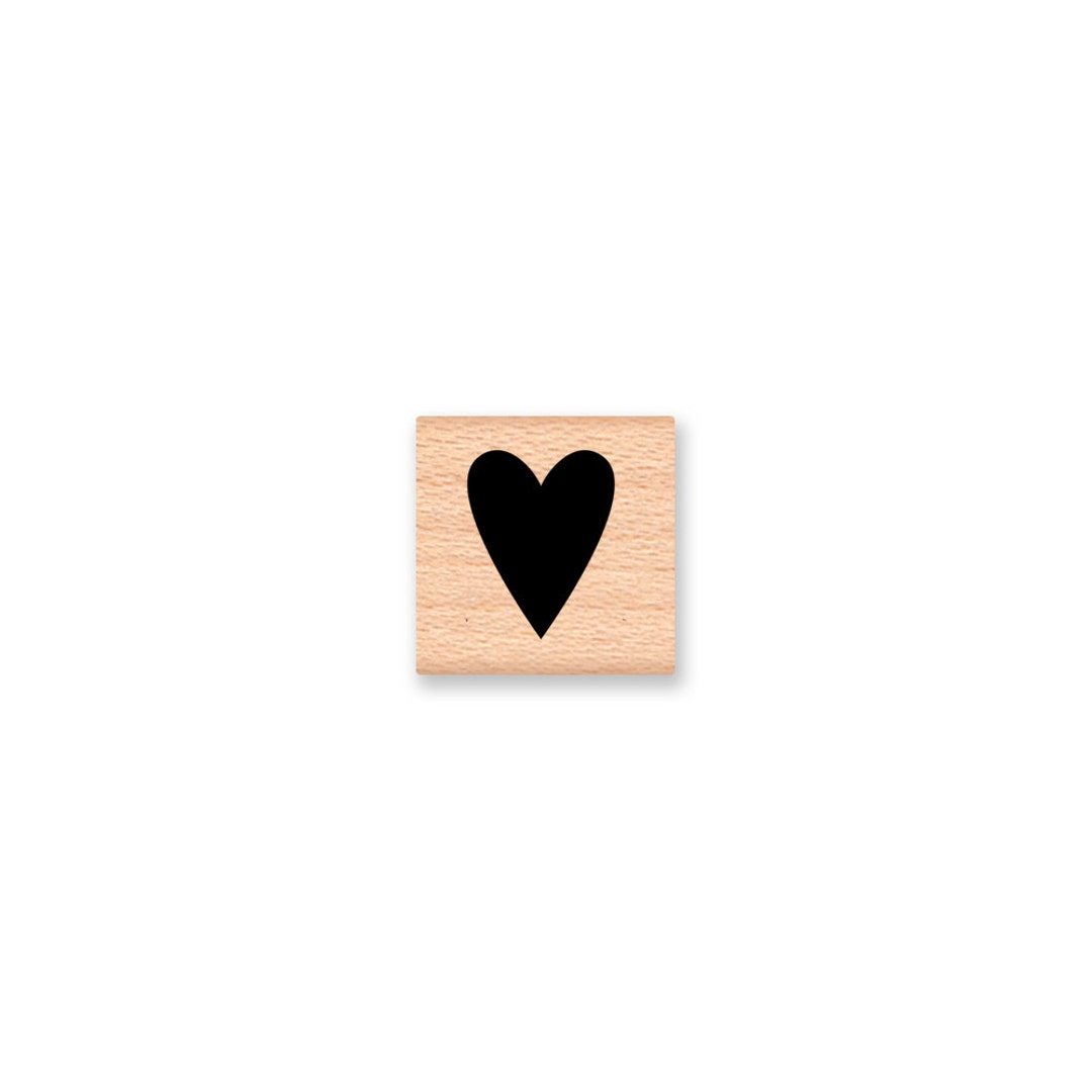 TINY HEART Rubber Stamp~small Heart Stamp~wedding~valentine~solid Shape ...