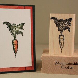 CARROT Rubber Stamp~vegtable Stamps~garden~easter~spring~single Carrrot ...