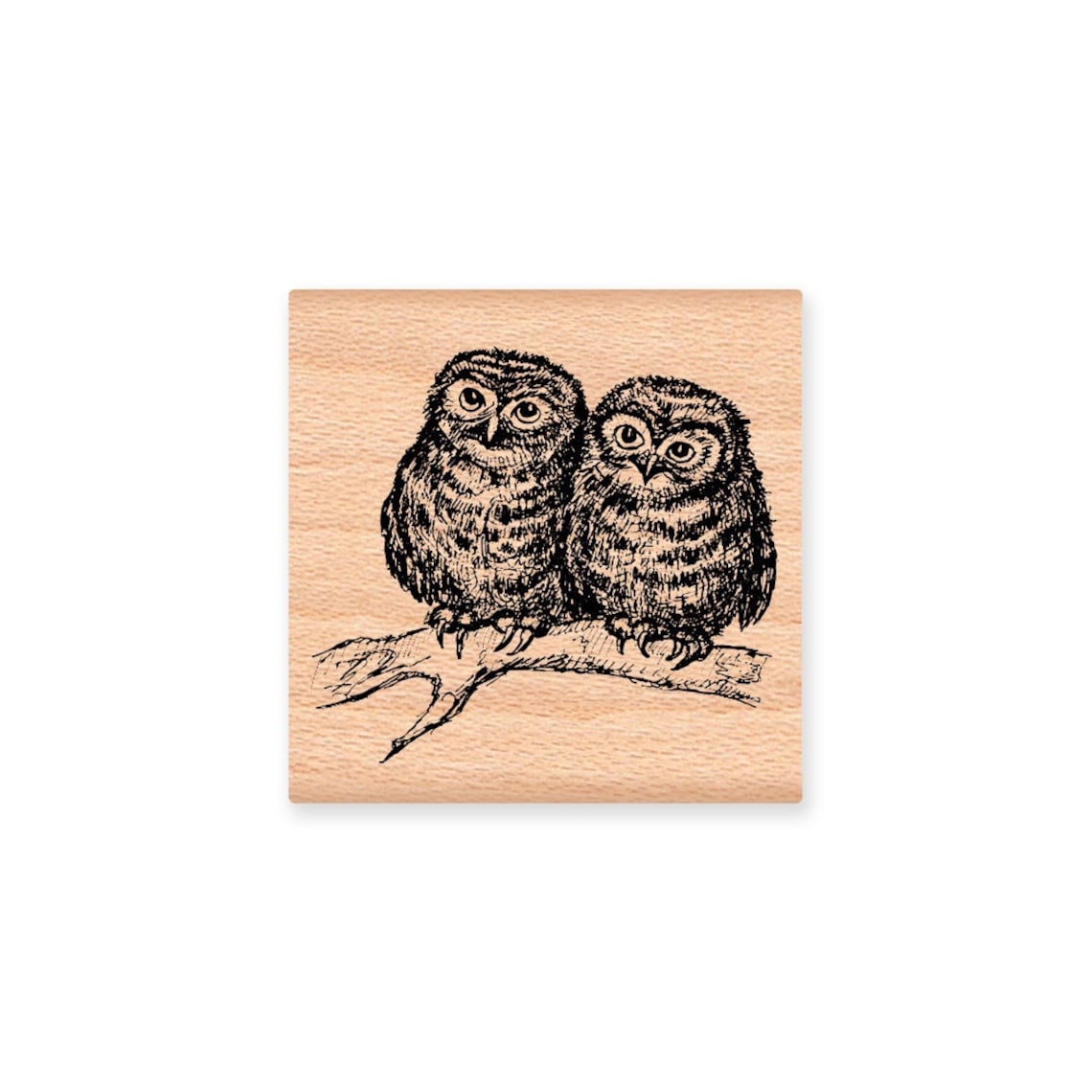 OWL COUPLE STAMP Owls Owl Friends Rubber Stamp Love Birds | Etsy
