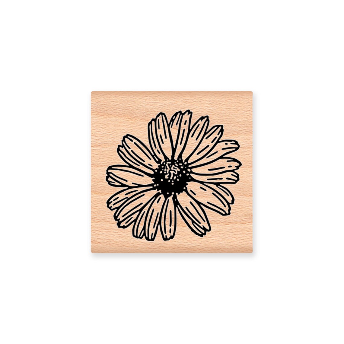 DAISY Rubber Stamp~daisy Flower Stamp~large and Small Sizes~wood ...