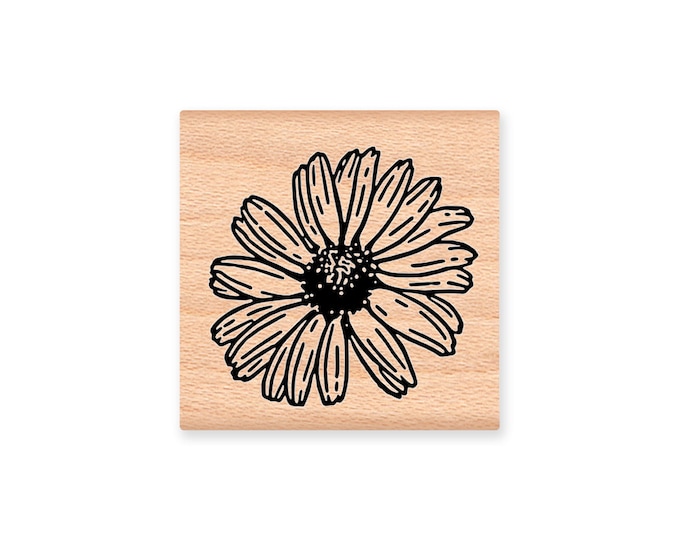 DAISY Rubber Stampdaisy Flower Stamplarge and Small - Etsy