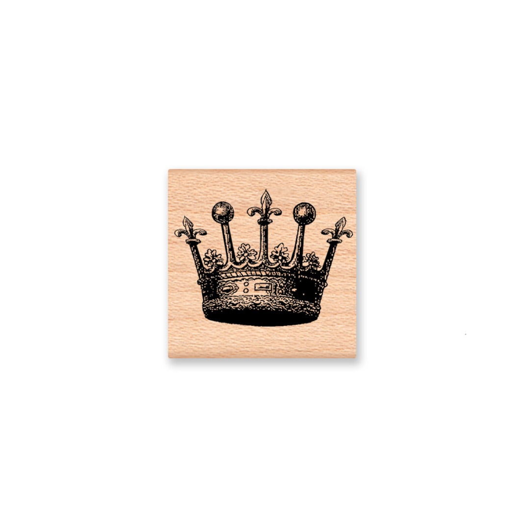 CROWN STAMP KING or Queen Royal Crown Royalty Prince or Princess ...