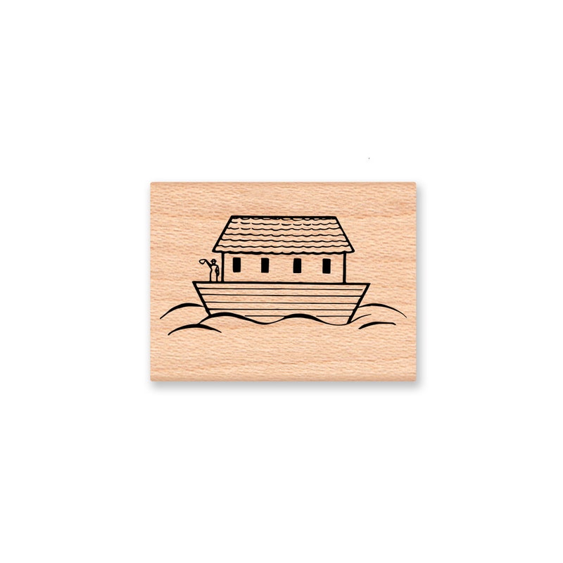 Noah’s Ark Rubber Stamp - Etsy