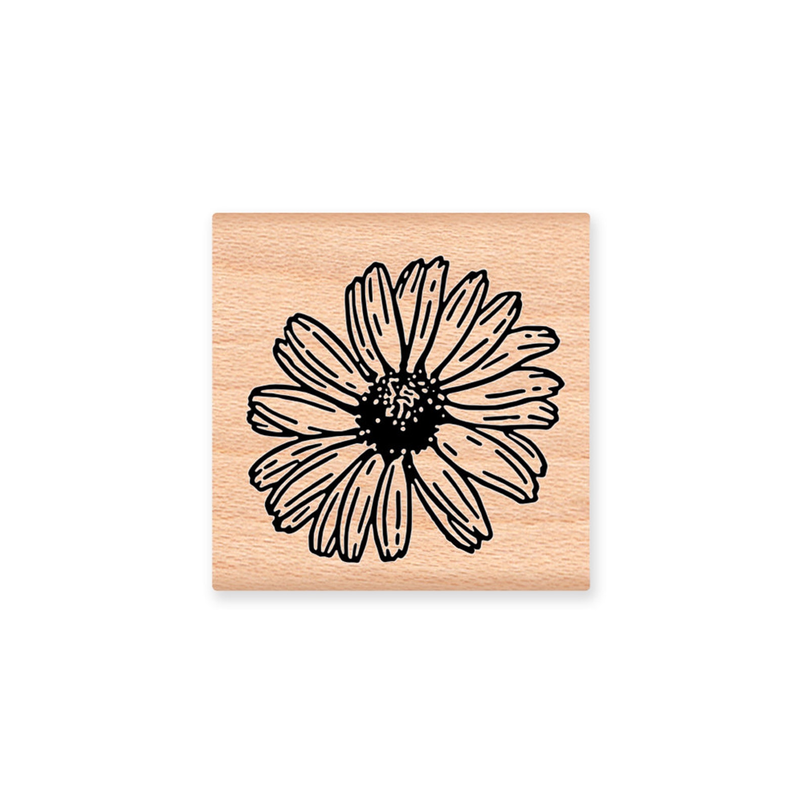 DAISY Rubber Stamp~daisy Flower Stamp~large and Small Sizes~wood ...