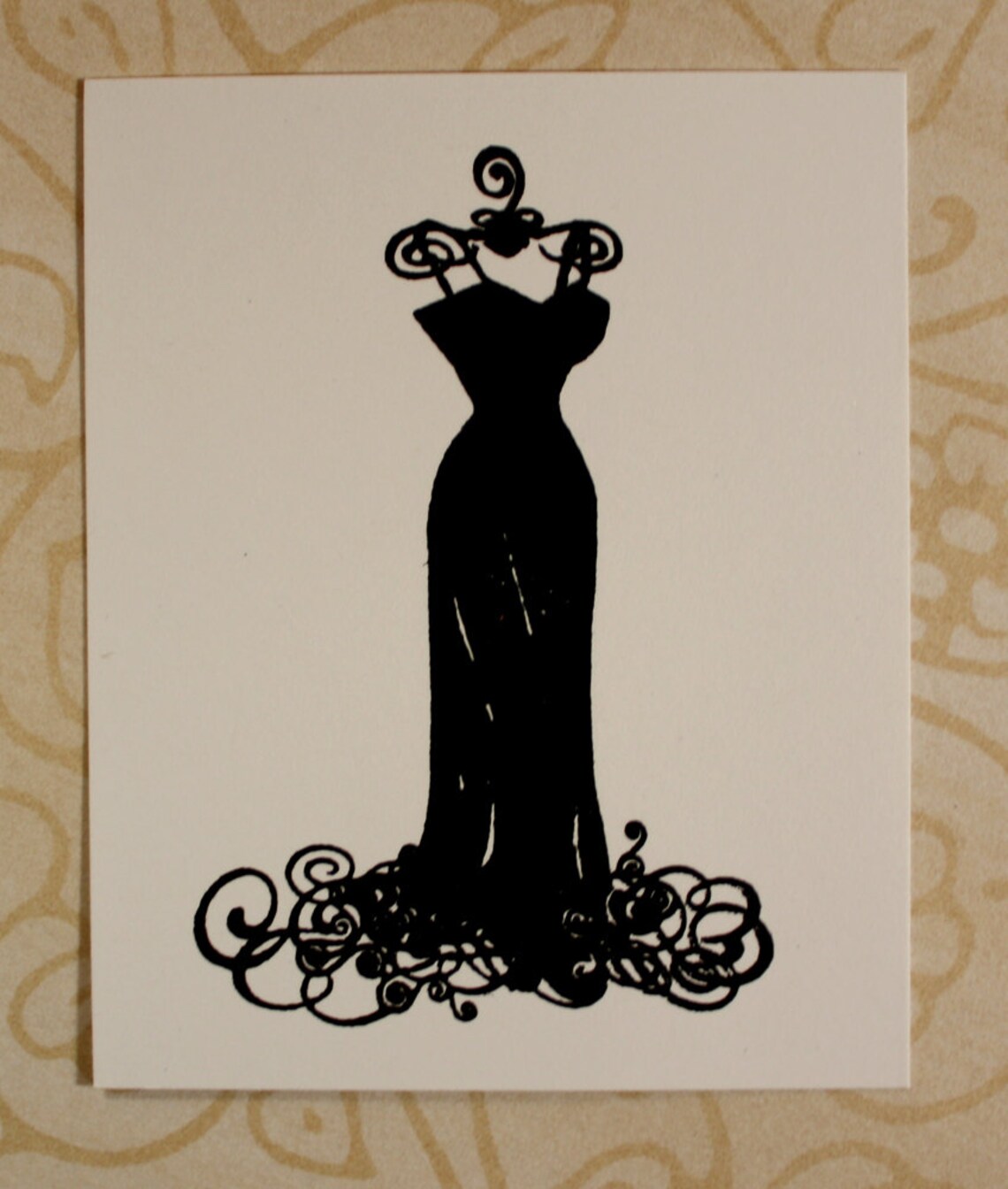 RUBBER STAMP Wedding Dress Elegant Brides Gown Bridal Shower | Etsy