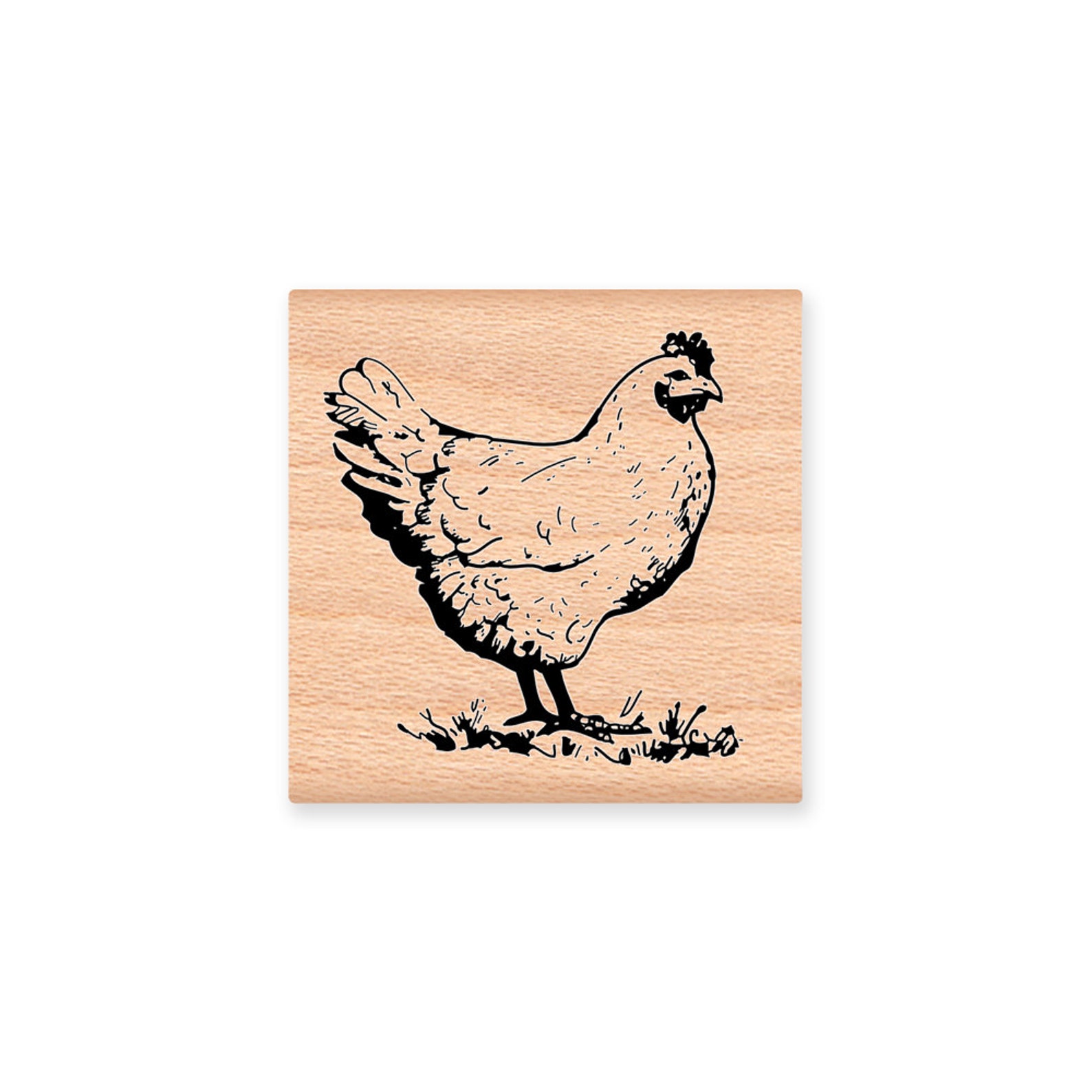 CHICKEN RUBBER STAMP Country Chicken Hen Poultry Farmer Farm | Etsy