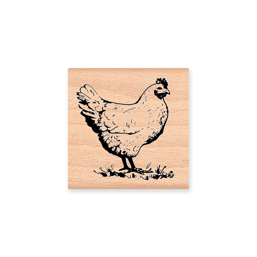CHICKEN RUBBER STAMP Country Chicken Hen Poultry Farmer Farm | Etsy