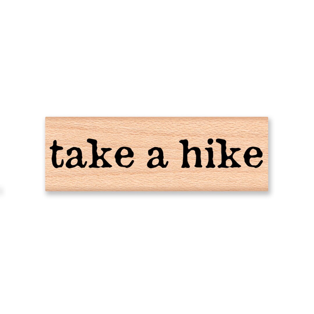 Take a Hike~rubber Stamp~hiking Stamp~hikers~camping~nature Trails ...