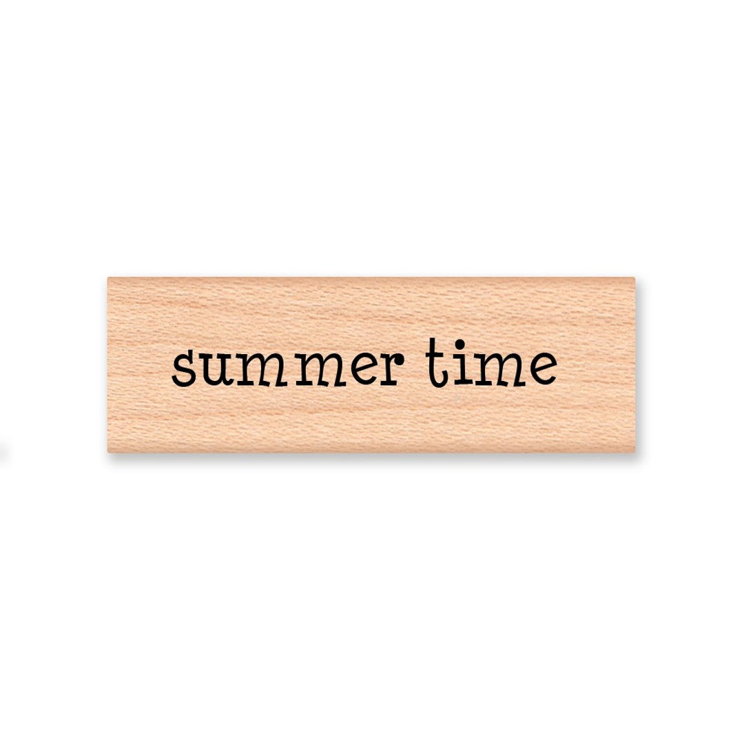 SUMMER TIME - Wood Mounted Rubber Stamp (mcrs 07-33) - Etsy