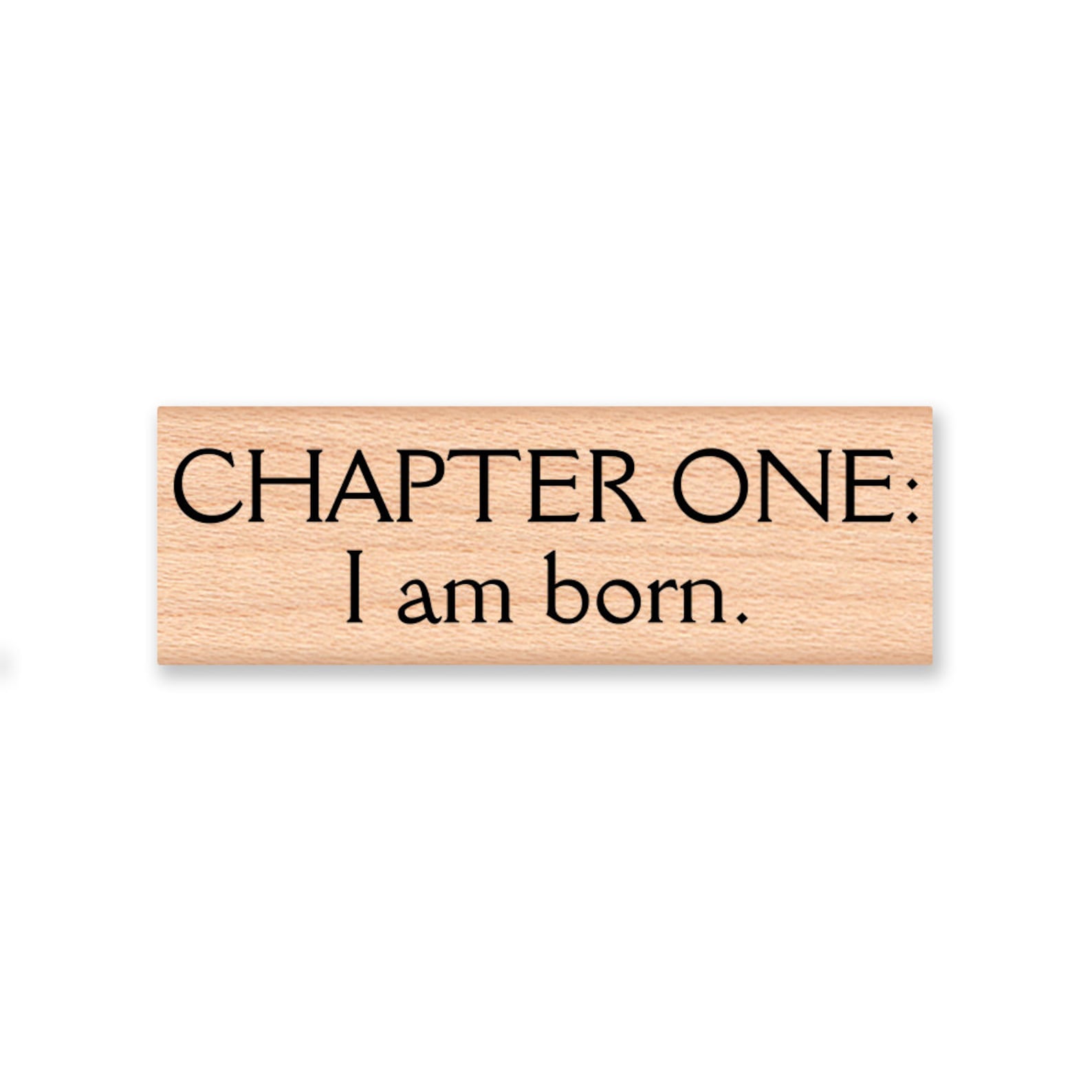 NEW BABY Rubber Stampschapter One: I Am Born.welcome Little | Etsy