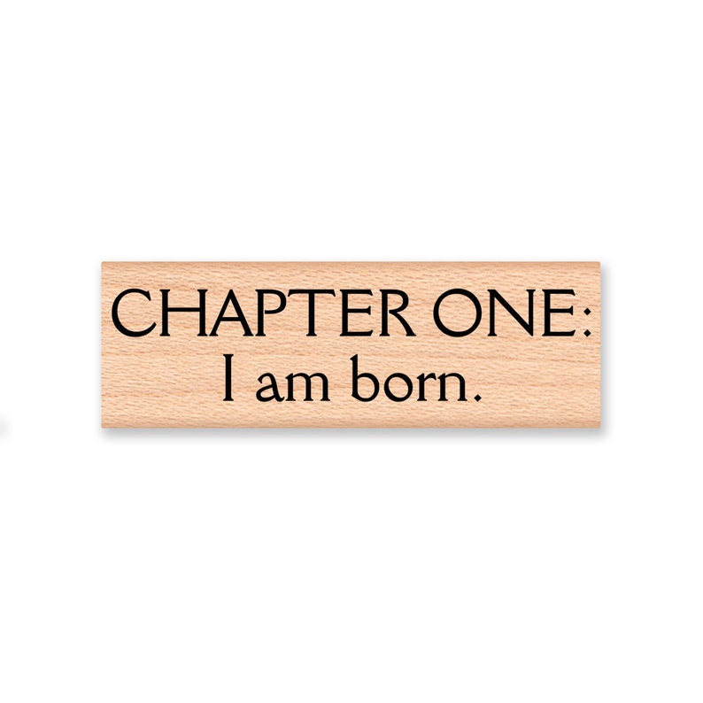NEW BABY Rubber Stampschapter One: I Am Born.welcome Little - Etsy