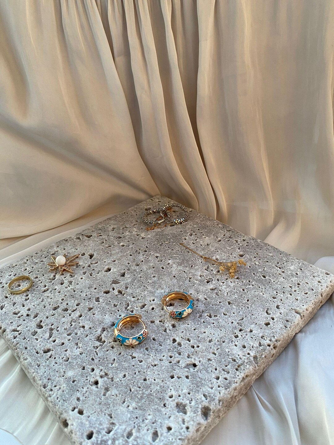 Travertine Platter | Rectangular Display Platform | Marble Tray for ...