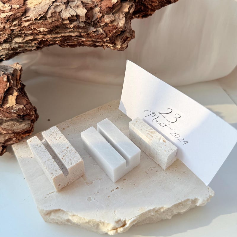 Naturstein menühalter - Etsy.de