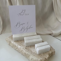 Natural Stone Place Card Holders - Etsy Australia