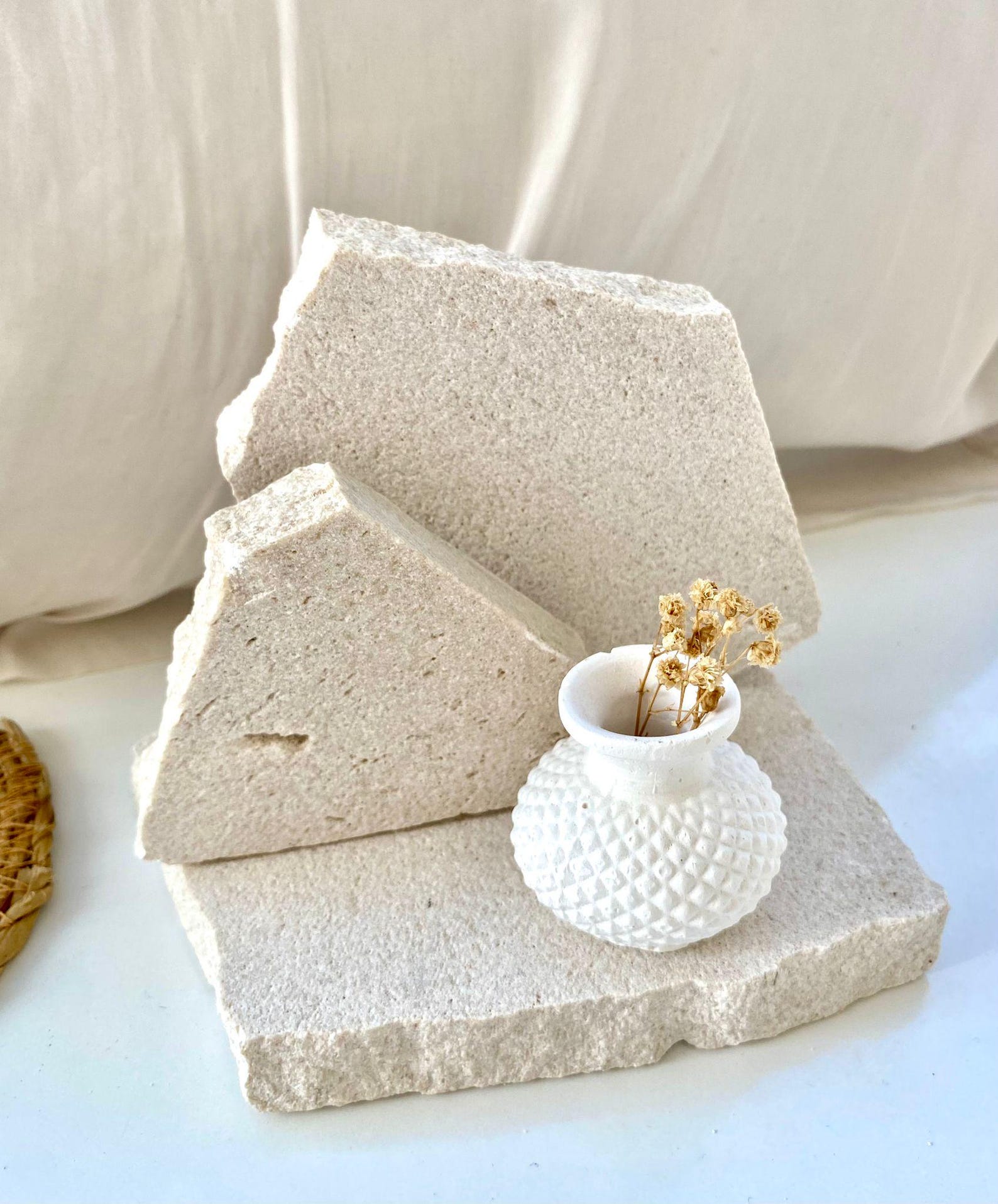 Beige Marble Block Marble Prop for Photography & Decoration Jewelry ...