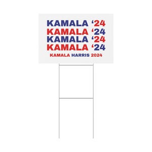 Kamala Harris Yard Sign 2024, Political Yard Sign, Vote Democrat 2024 ...