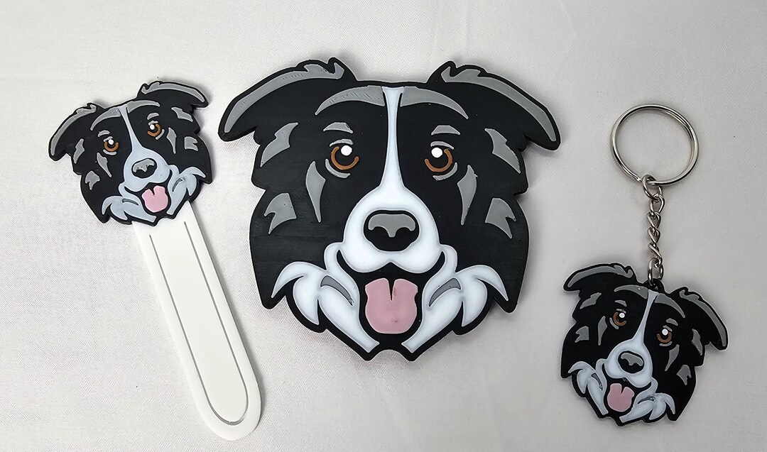 Border Collie Magnet Border Collie Key Chain Border Collie Bookmark ...