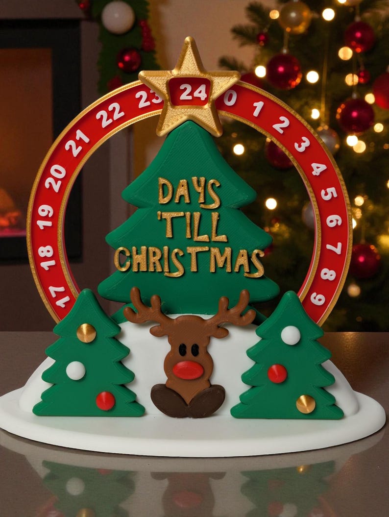 Reindeer Christmas Countdown Calendar - Etsy