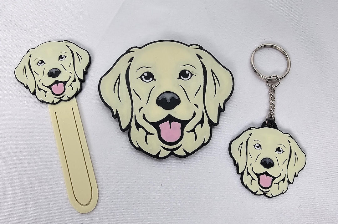 Golden Retriever Magnet Golden Retriever Key Chain Golden Retriever ...