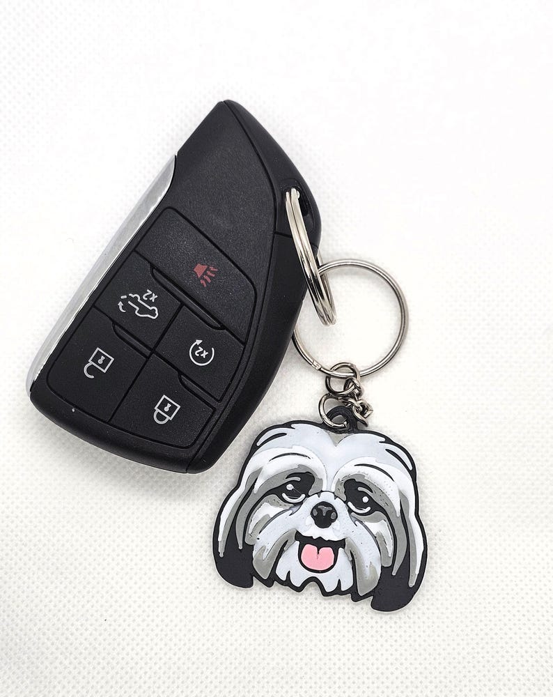 Shih Tzu Magnet, Keychain & Bookmark Set: Dog Lover Gift - Etsy