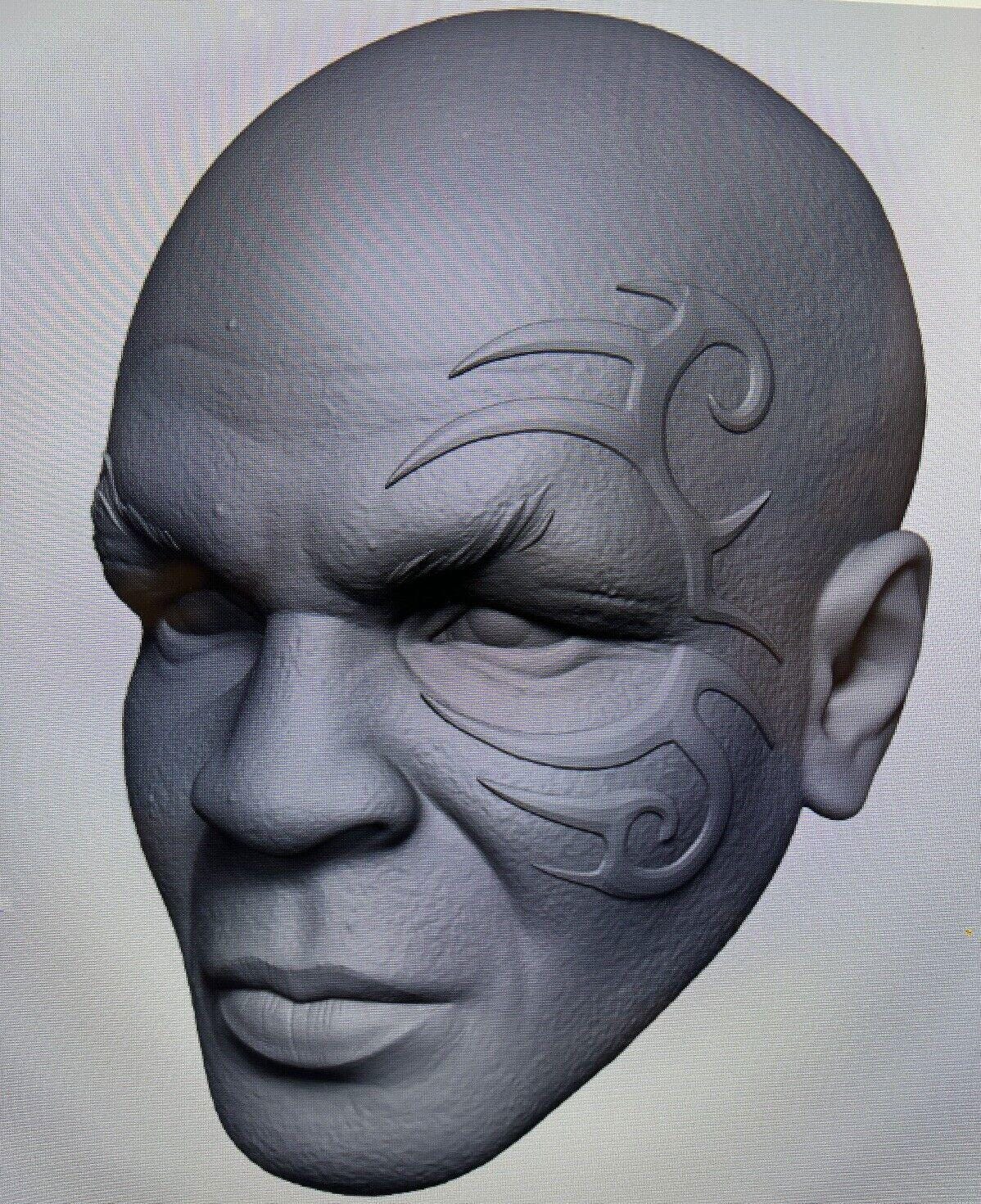 Mike Tyson Gold Head and Tattoo 3D Printed Bust - Etsy