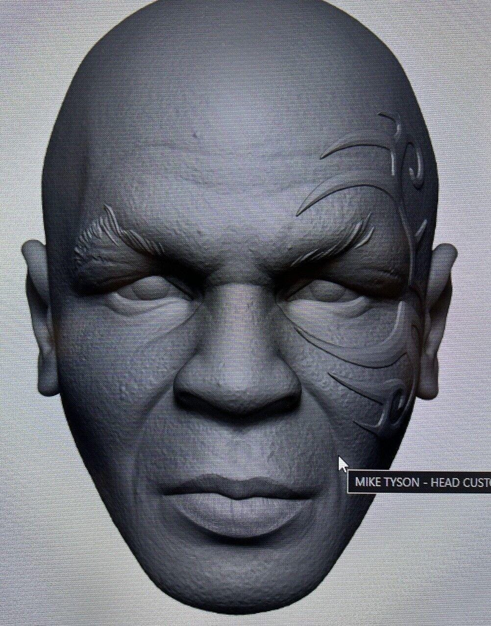 Mike Tyson Gold Head and Tattoo 3D Printed Bust - Etsy