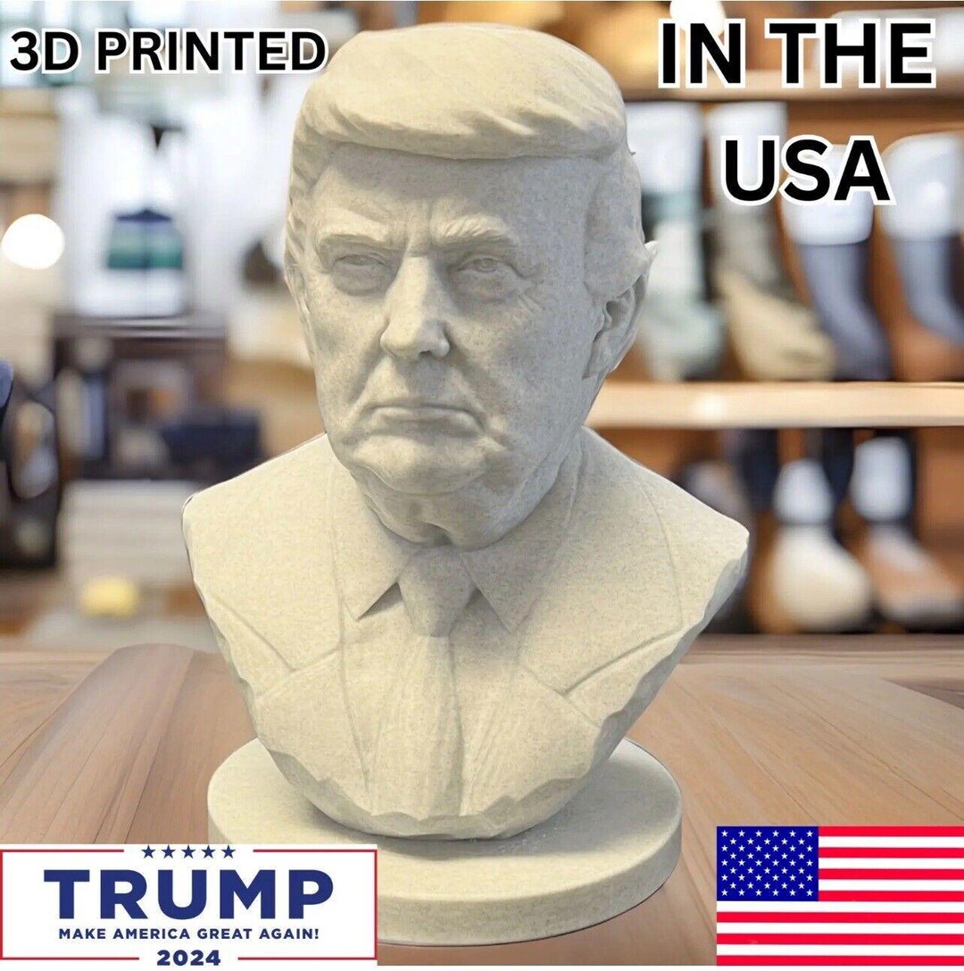 Donald Trump Statue Marble Finish Us45th President 205mm - Etsy