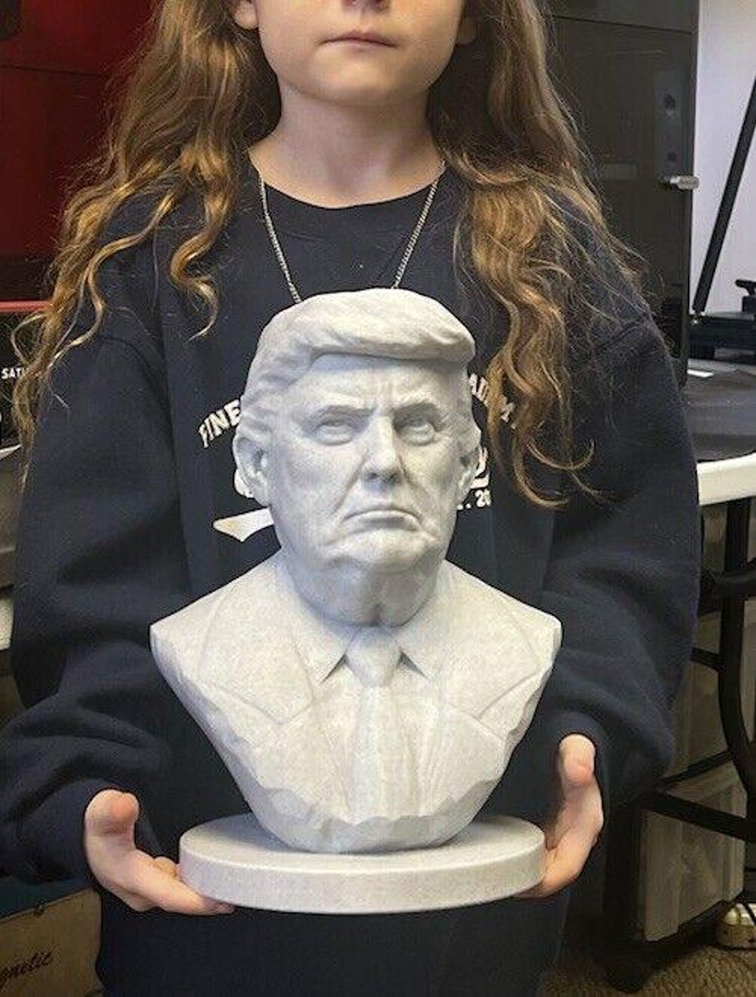 END OF YEAR Close Out Huge 292MM President Donald Trump Bust Marble 3d ...
