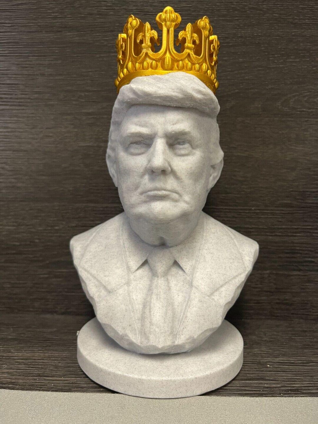 King Donald Trump Statue With Gold Crown 9 Inches Tall - Etsy