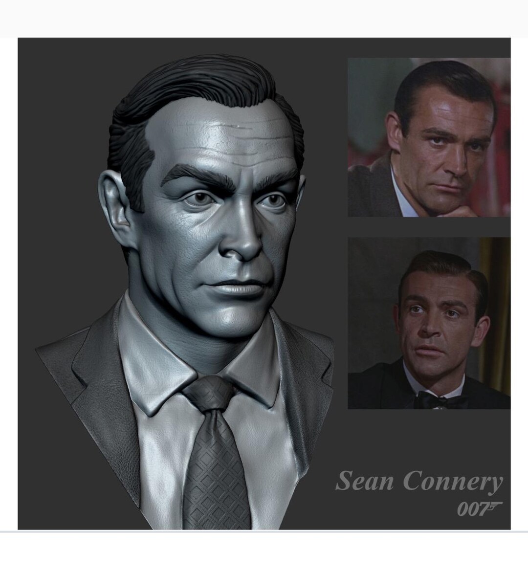 Sean Connery as 007 - James Bond Statue 241mm Statue - Etsy