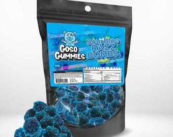 VIRAL SOUR Blue Raspberry GUSHERS - Etsy