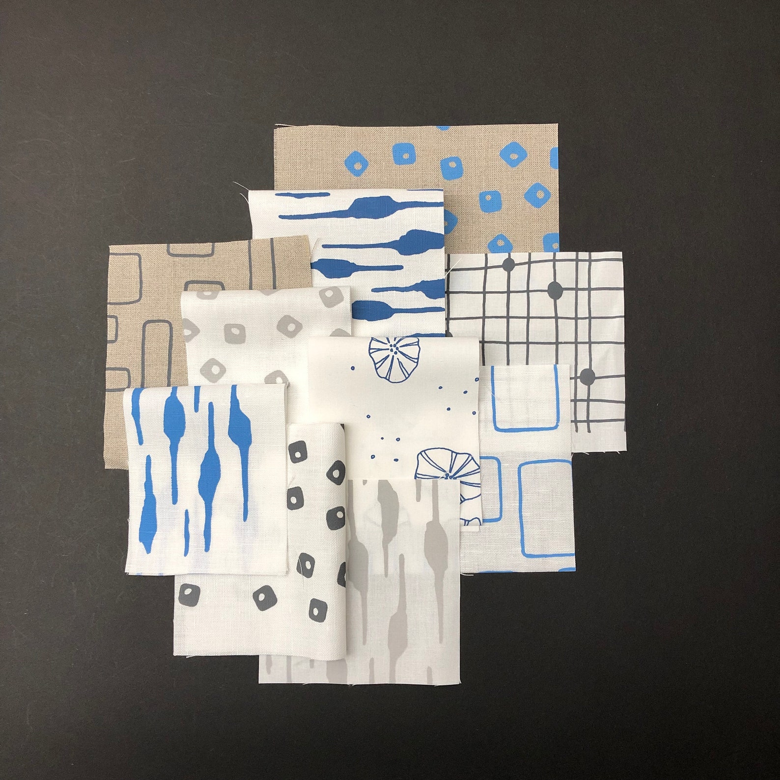 Sample Packs - Hand Screen Printed Fabrics on Linen and Cotton - Etsy