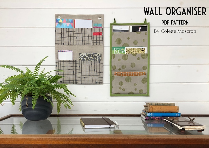 Wall Organiser, PDF Sewing Pattern to Make Hanging Storage Pockets - Etsy