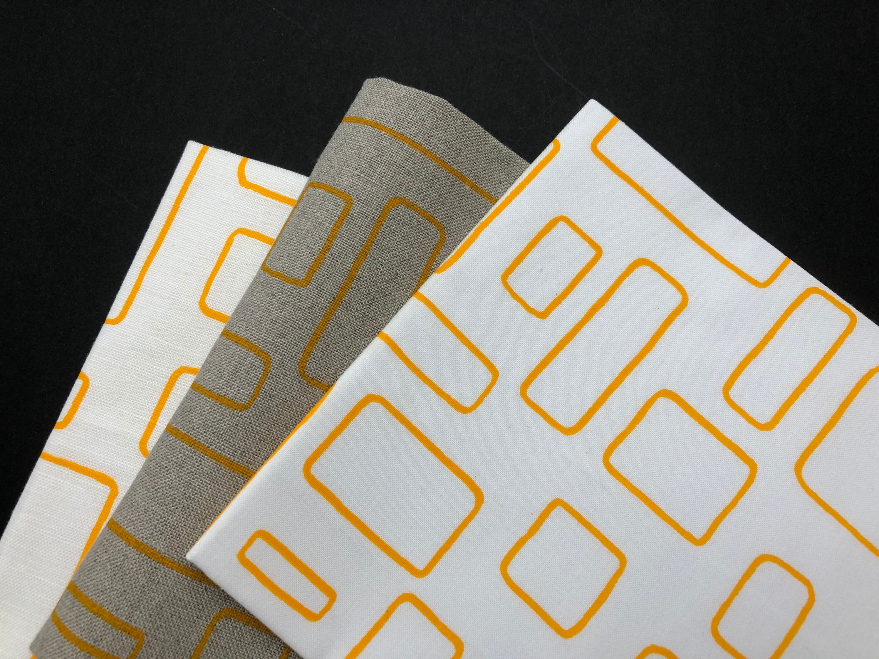 Yellow Windows Screen Printed Fabric Panel Linen or Cotton - Etsy UK