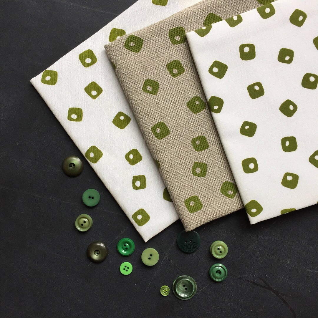 Apple Tiles Hand Screen Printed Fabric Panel - Etsy