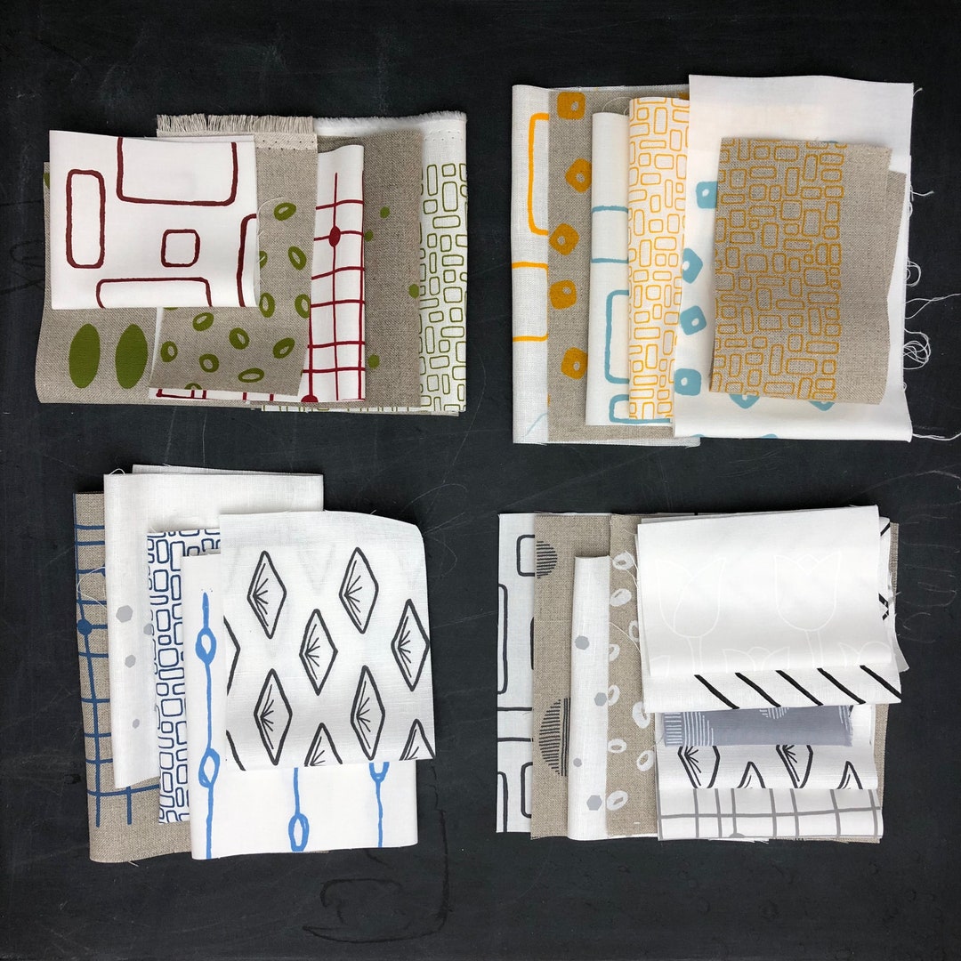 Sample Packs - Hand Screen Printed Fabrics on Linen and Cotton - Etsy