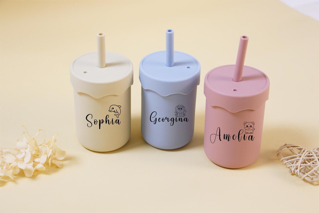 Custom Silicone Cup, Personalized Silicone Sippy Cup, Baby Silicone ...