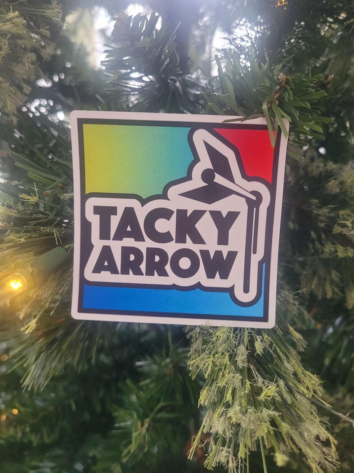 Tacky Arrow Logo Sticker - Etsy