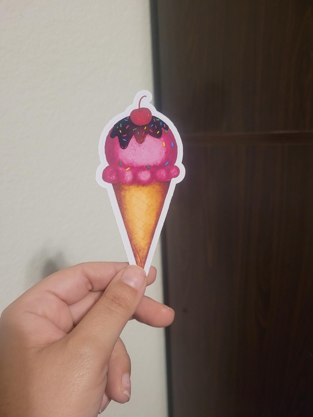 Ice Cream Cone Sticker - Etsy