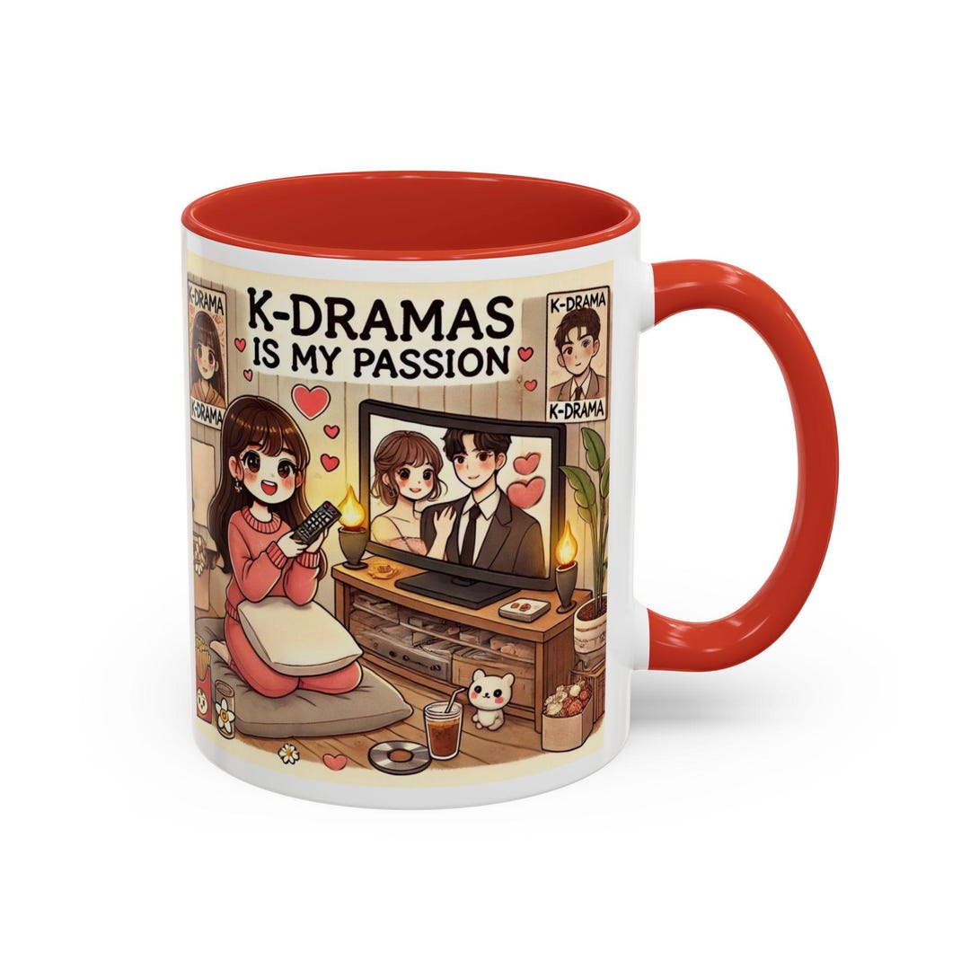 K-drama Mug, K-dramas is My Passion, K-drama Cup for K-drama Addicts, K ...