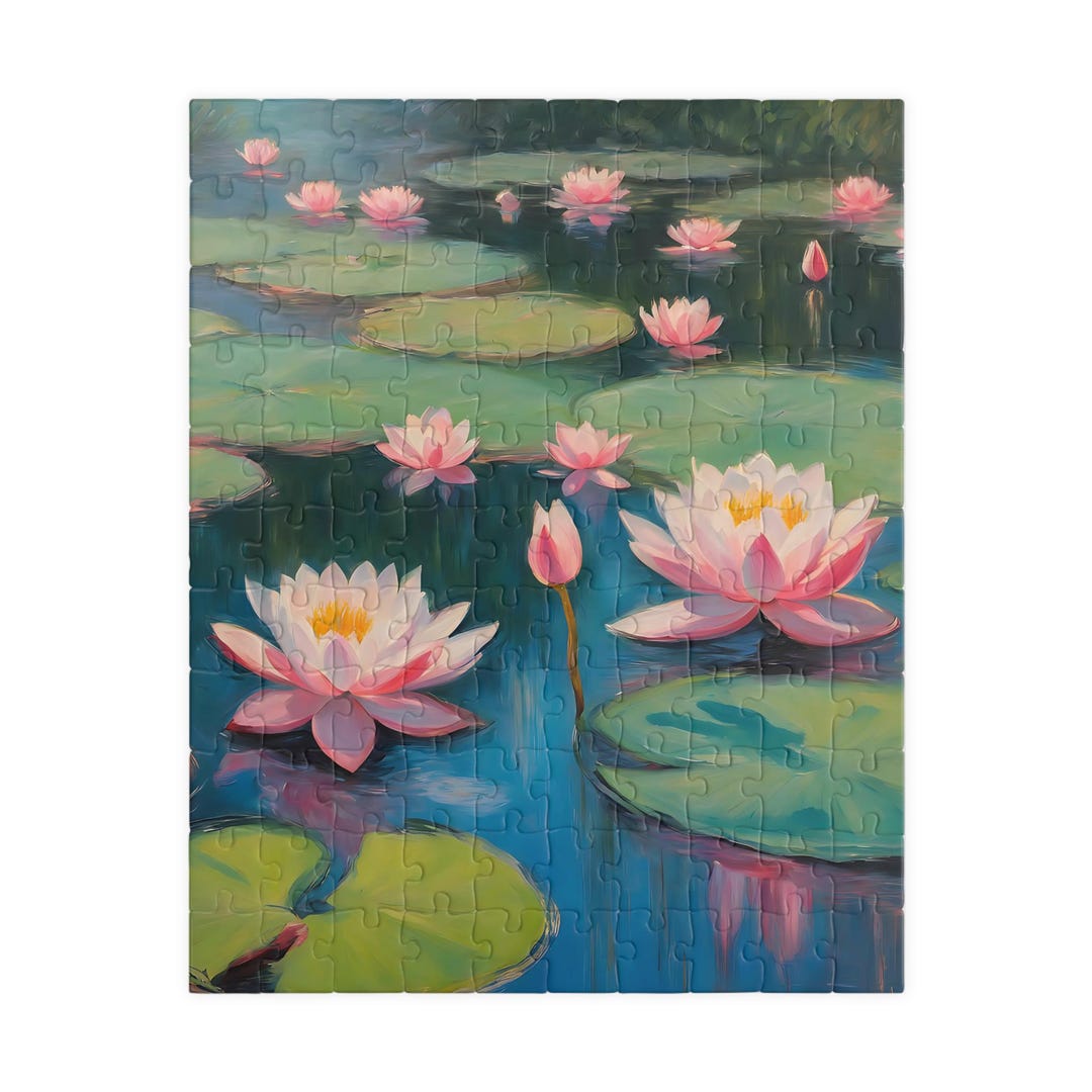 Abstract Art Puzzle Abstract Water Lillies Painting Water Lillies Monet ...