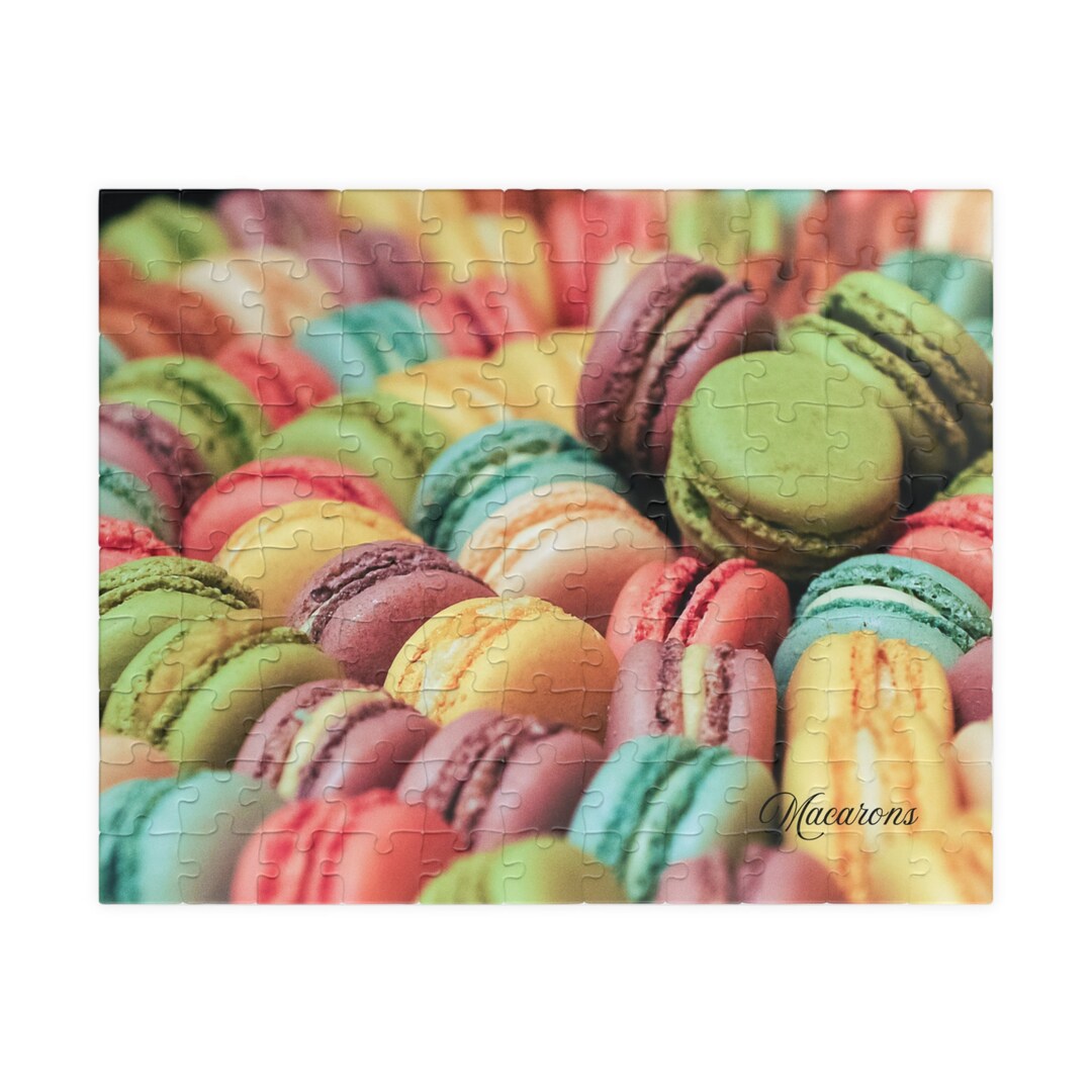 Macarons Puzzle, French Dessert Puzzle for Adults - 110, 252, 520 Piece ...