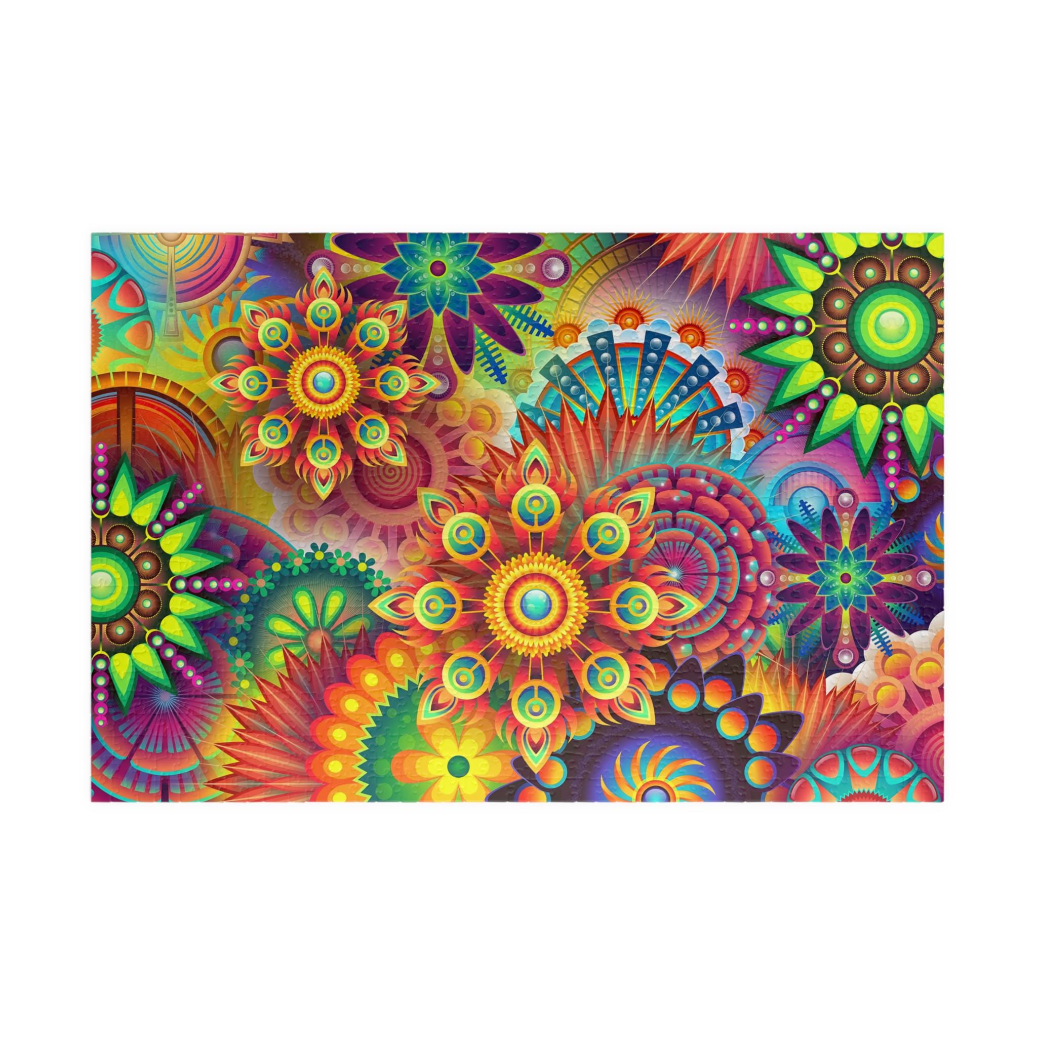 Mandala Puzzle, Colorful Jigsaw Puzzle for Adults, Relaxation Puzzle ...