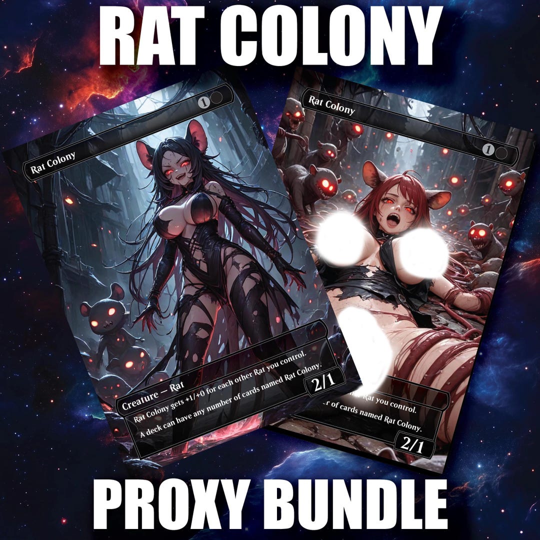 Sexy & Silly Rat Colony MTG Proxies | SFW and Spicy NSFW Art Options | Customizable Swarm Cards ...