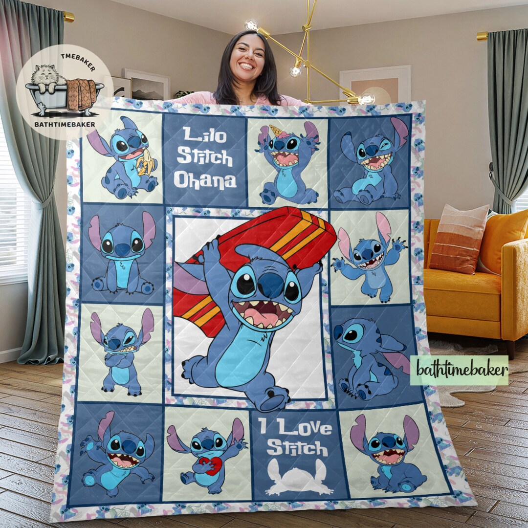 Disney Lilo and Stitch Fleece Blanket, Lilo and Stitch Fleece Blanket ...