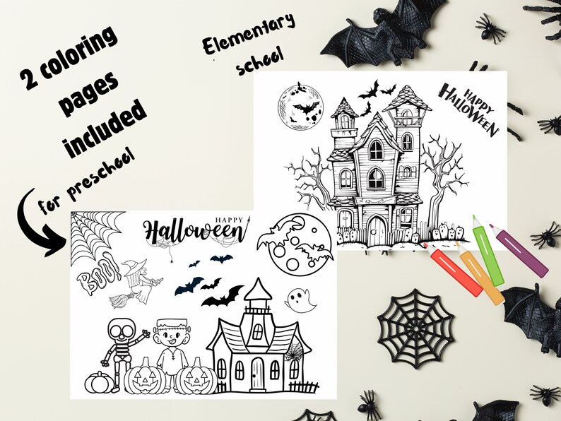 Title: Printable Halloween Activity & Coloring Sheets for All Ages ...