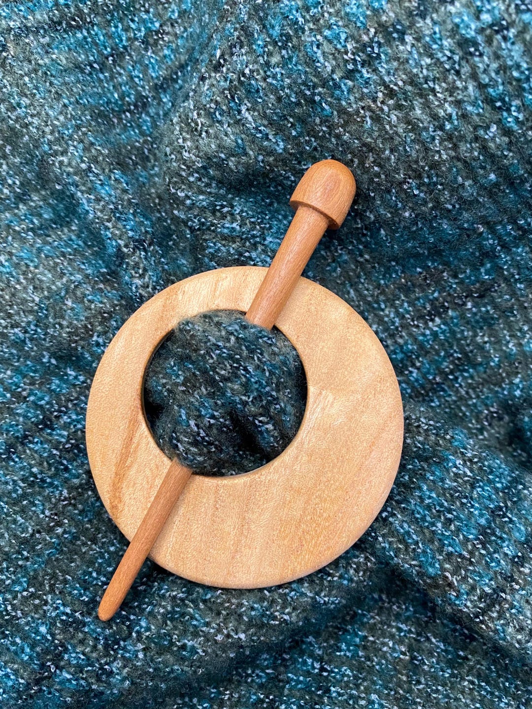 Shawl Pin Hand Turned Honey Locust and Walnut Woods, Also Used for ...