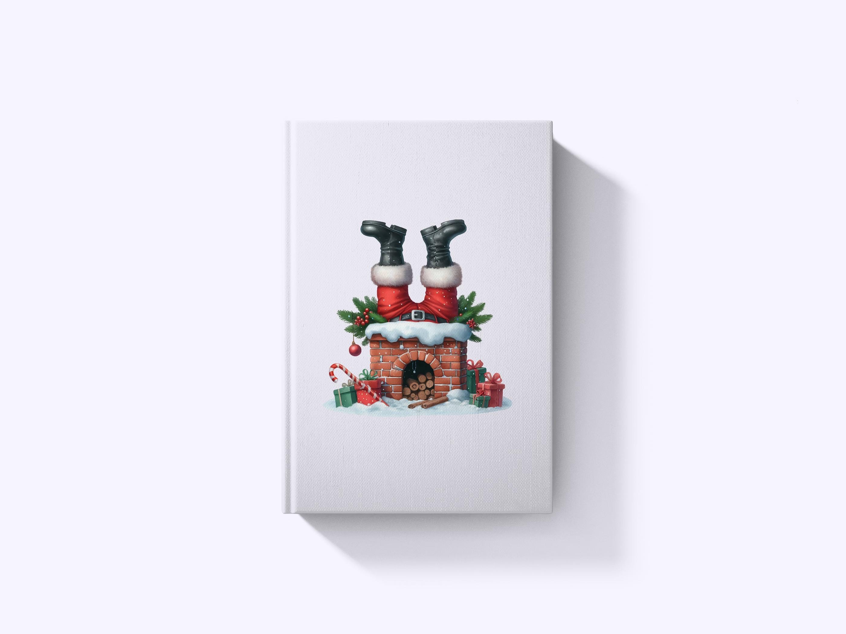 Santa Stuck in Chimney Clipart, Santa Stuck up the Chimney, Santa ...