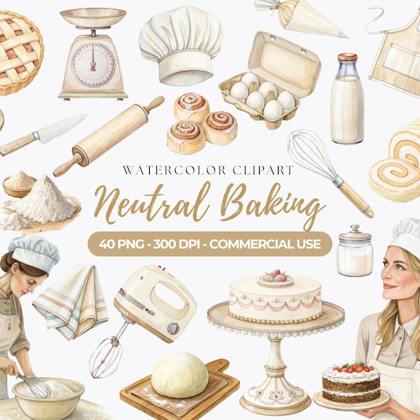 Baking Clipart - Etsy